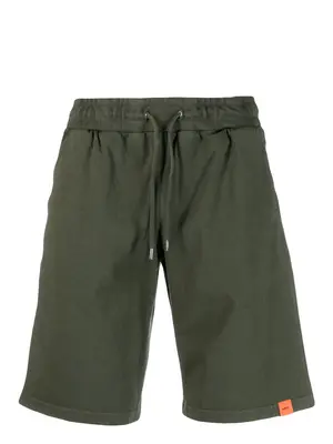 Aspesi Logo-patch Shorts - Green