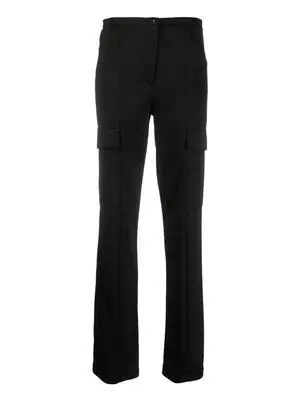 Patrizia Pepe Technical Slim-fit Cargo Trousers - Black