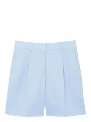 Burberry High-waisted Tailored Shorts - Blue
