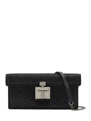OSCAR DE LA RENTA Oscar De La Renta Crystal Pavé Alibi Clutch