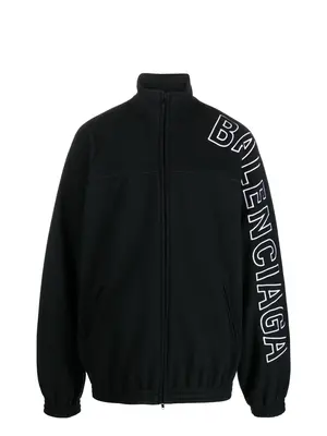Balenciaga Outline Track Jacket - Black