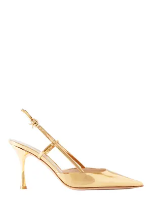 GIANVITO ROSSI Gianvito Rossi Ascent 85 Mirrored-Leather Slingback Pumps