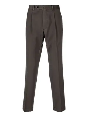 DELL'OGLIO Tapered-leg Tailored Trousers - Grey