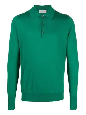 JOHN SMEDLEY Finchley Long-sleeved Polo Shirt