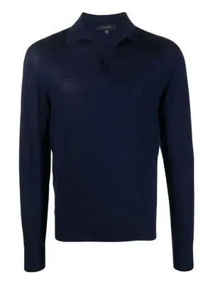 Sease Lasca Merino Polo Shirt - Blue