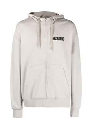 Moschino Teddy Bear-motif Hoodie - Grey
