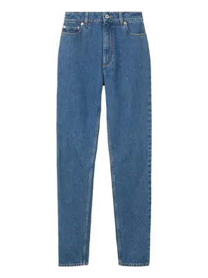 Burberry High-waisted Slim-fit Jeans - Blue