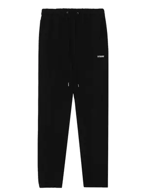 We11Done Logo-print Cotton Track Trousers - Black