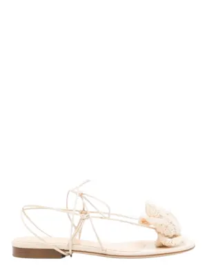 Magda Butrym - Magda Butrym Flower Crochet-Knit Sandals