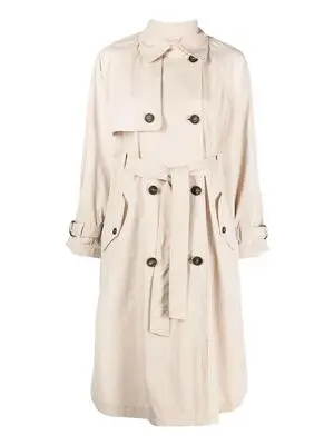 BRUNELLO CUCINELLI Buttoned Trench Coat