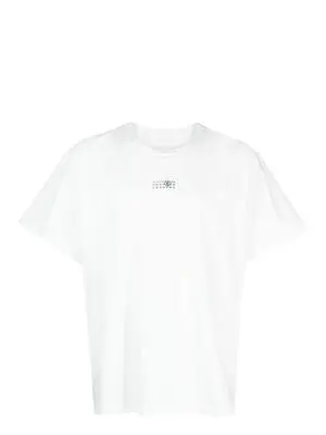 MAISON MARGIELA Logo-patch Cotton T-shirt - White