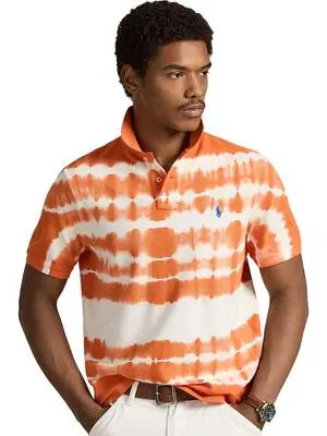 Ralph Lauren Classic Fit Tie-dye Mesh Polo Shirt - Solar Sky Multi