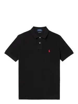 Polo Ralph Lauren Slim-fit Cotton-piqué Polo Shirt - Black