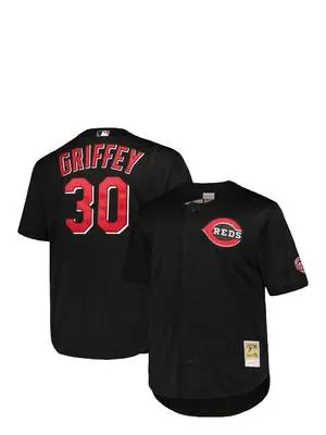 Mitchell & Ness Ken Griffey Jr. Cincinnati Reds Cooperstown Collection Batting Practice Replica Jersey - Black