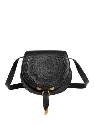 Chloé Small Marcie Leather Crossbody Bag - Black