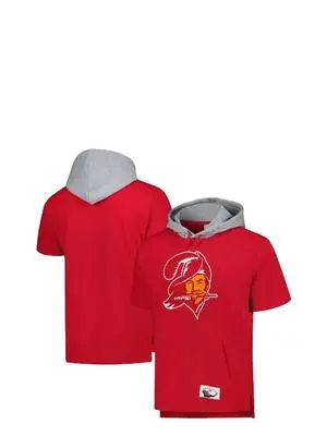 Mitchell & Ness Tampa Bay Buccaneers Postgame Short Sleeve Hoodie - Red