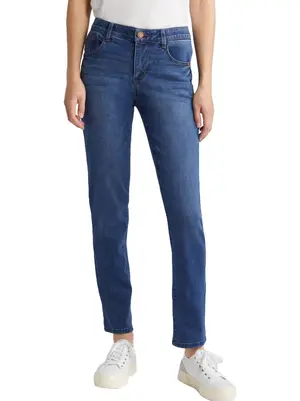 Wit & Wisdom Straight Leg Stretch Jeans Blue