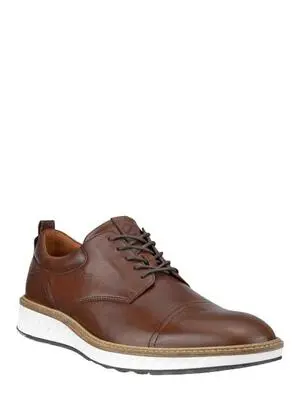 Ecco St.1 Hybrid Cap Toe Derby - Cognac