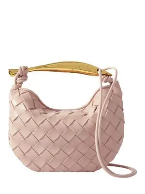 Bottega Veneta Bottega Veneta Sardine Mini Intrecciato Shoulder Bag Pink
