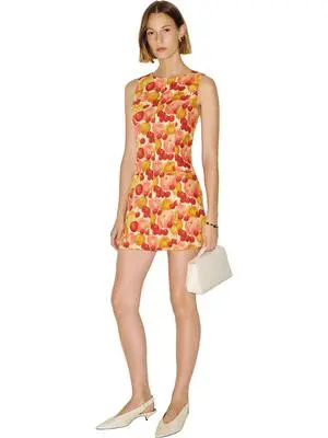 REFORMATION Leopard Print Sleeveless Mini Dress - Multi
