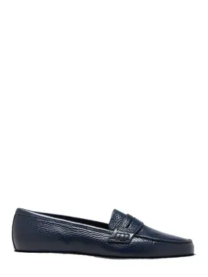 Manolo Blahnik Perrita Leather Penny Loafers Dblu4052