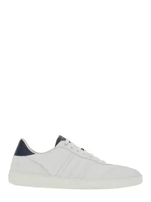 FERRAGAMO Achille 1 Leather Low-top Sneakers - Bianco