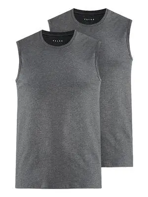 Falke Sleeveless Crewneck Tees, 2 Pk. Dark Gray