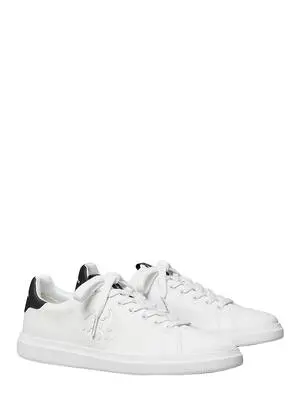 Tory Burch Double T Howell Court Sneakers - White/perfect Navy