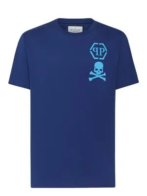 Philipp Plein Logo-print Cotton T-shirt - Blue