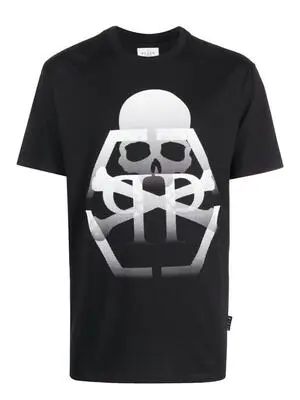 Philipp Plein Ss Skull & Bones Crew-neck T-shirt - Black