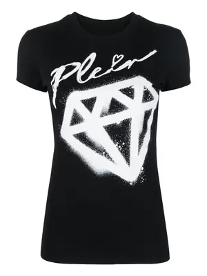 Philipp Plein Graffiti Logo-print T-shirt - Black