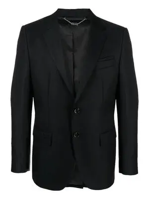 BILLIONAIRE Single-breasted Virgin Wool Blazer - Black
