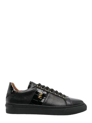 BILLIONAIRE Contrast-detail Low-top Sneakers - Black