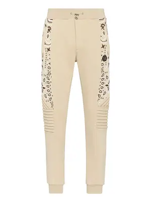 Philipp Plein Bandana-print Track Pants - Neutrals
