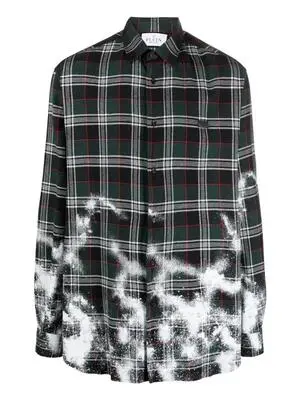 Philipp Plein Dandy Tartan-check Shirt - Green