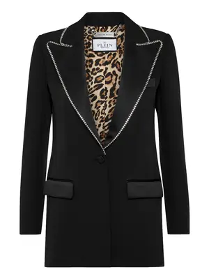 Philipp Plein Crystal-embellished Blazer - Black