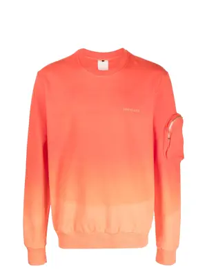 Premiata Logo-print Gradient Sweatshirt - Orange