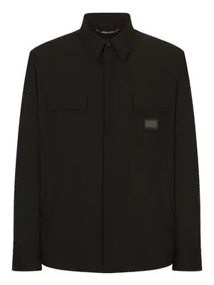Dolce & Gabbana Logo-plaque Long-sleeve Shirt - Black