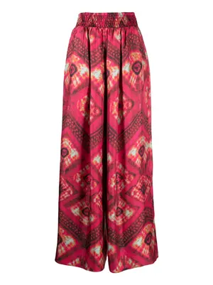 Ulla Johnson Clemence Wide-leg Trousers - Pink