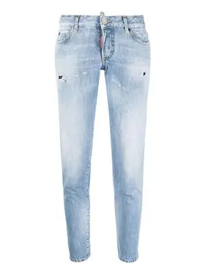 Dsquared2 Low-rise Slim-cut Jeans - Blue