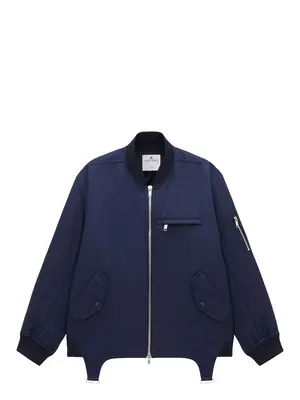 COURREGES Nylon Bomber Jacket - Blue