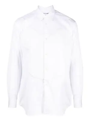 Comme Des Garçons X Be@rbrick Long-sleeve Cotton Shirt - White
