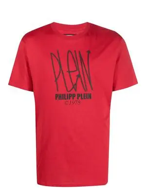 Philipp Plein Skull Short-sleeved T-shirt - Red