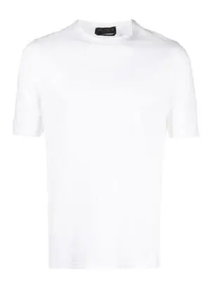 DELL'OGLIO Round-neck Cotton T-shirt