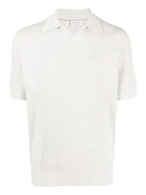 BRUNELLO CUCINELLI Ribbed-knit T-shirt