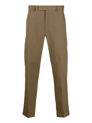 PT TORINO Feather-charm Straight-leg Chinos - Green