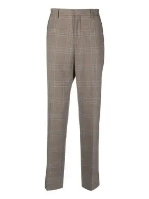 Moschino Tailored Plaid Check Trousers - Brown