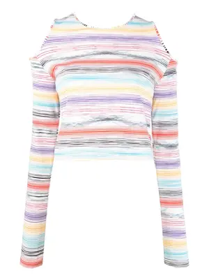 MISSONI Missoni Stripe-Print Knitted Top