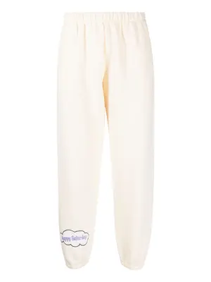 Natasha Zinko Happy Saturday Cotton Track Pants - Neutrals