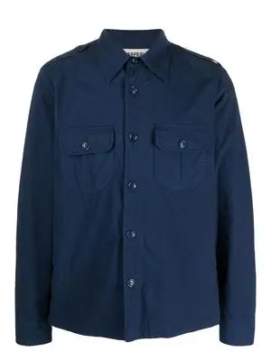 Aspesi Long-sleeve Cotton Shirt - Blue